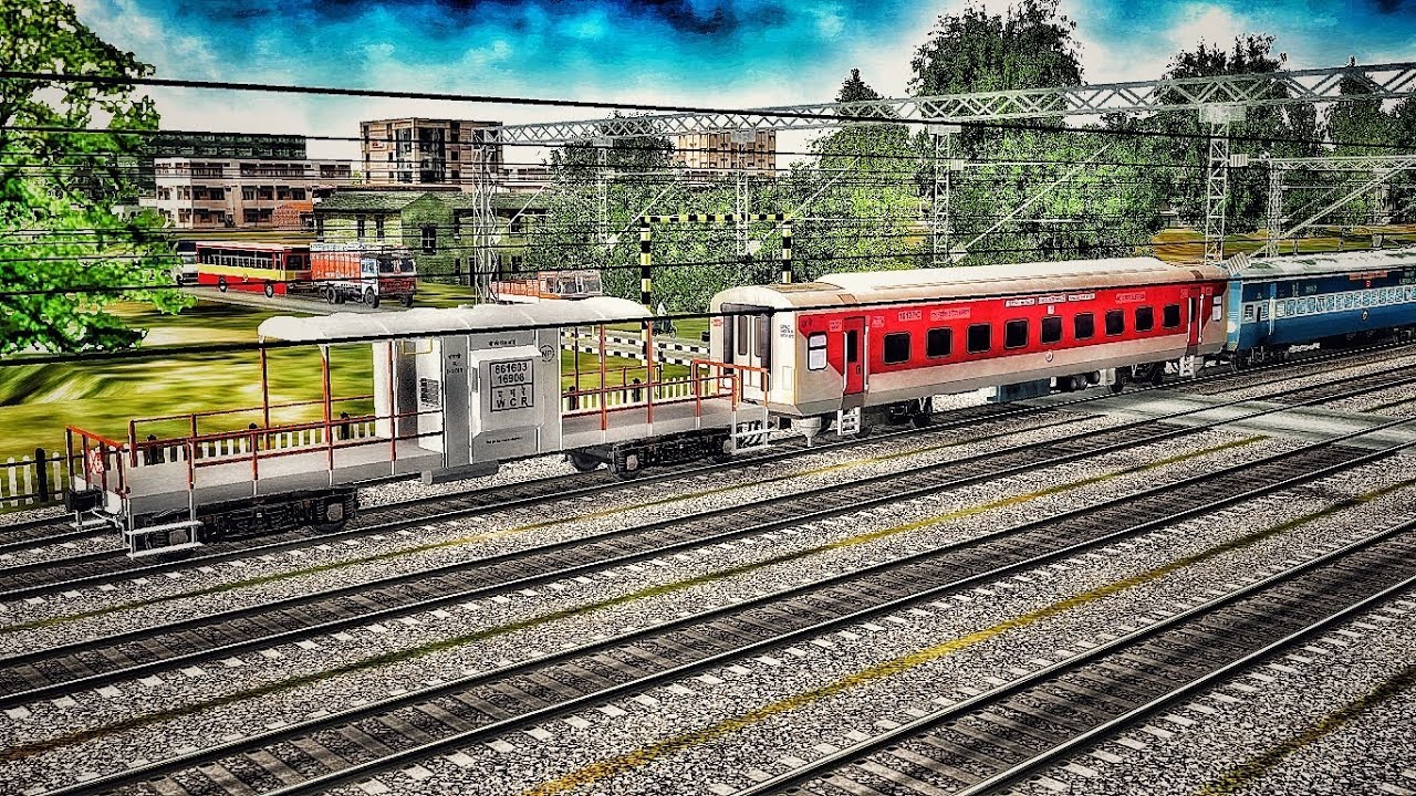 RARE SCENE of INDIAN RAILWAYS MSTS OPEN RAILS INDIAN RAILWAYS - YouTube