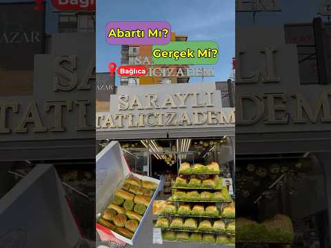 EN İYİ BAKLAVA Saraylı Tatlıcızadem Abartı mı Gerçek mi? #viral #shorts