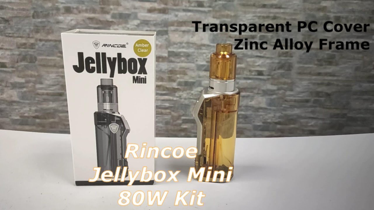 Rincoe Jellybox Mini 80W Kit Transparent PC Cover&4.8ml Jellytank - YouTube