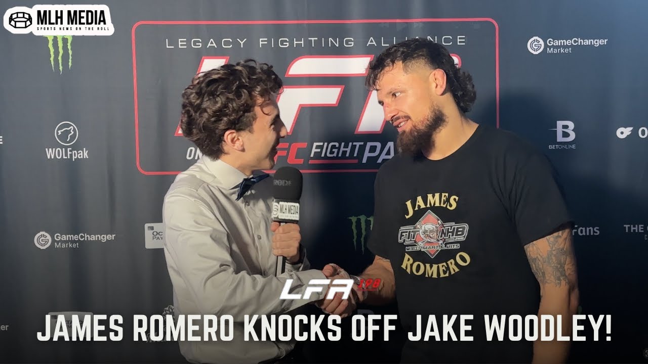 LFA 198 Post Fight Interview | James Romero Talks Stopping Jake Woodley ...
