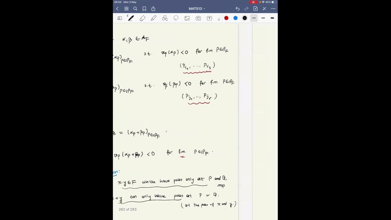 Introduction to Algebraic Function Fields and Codes-Lecture 19.II - YouTube
