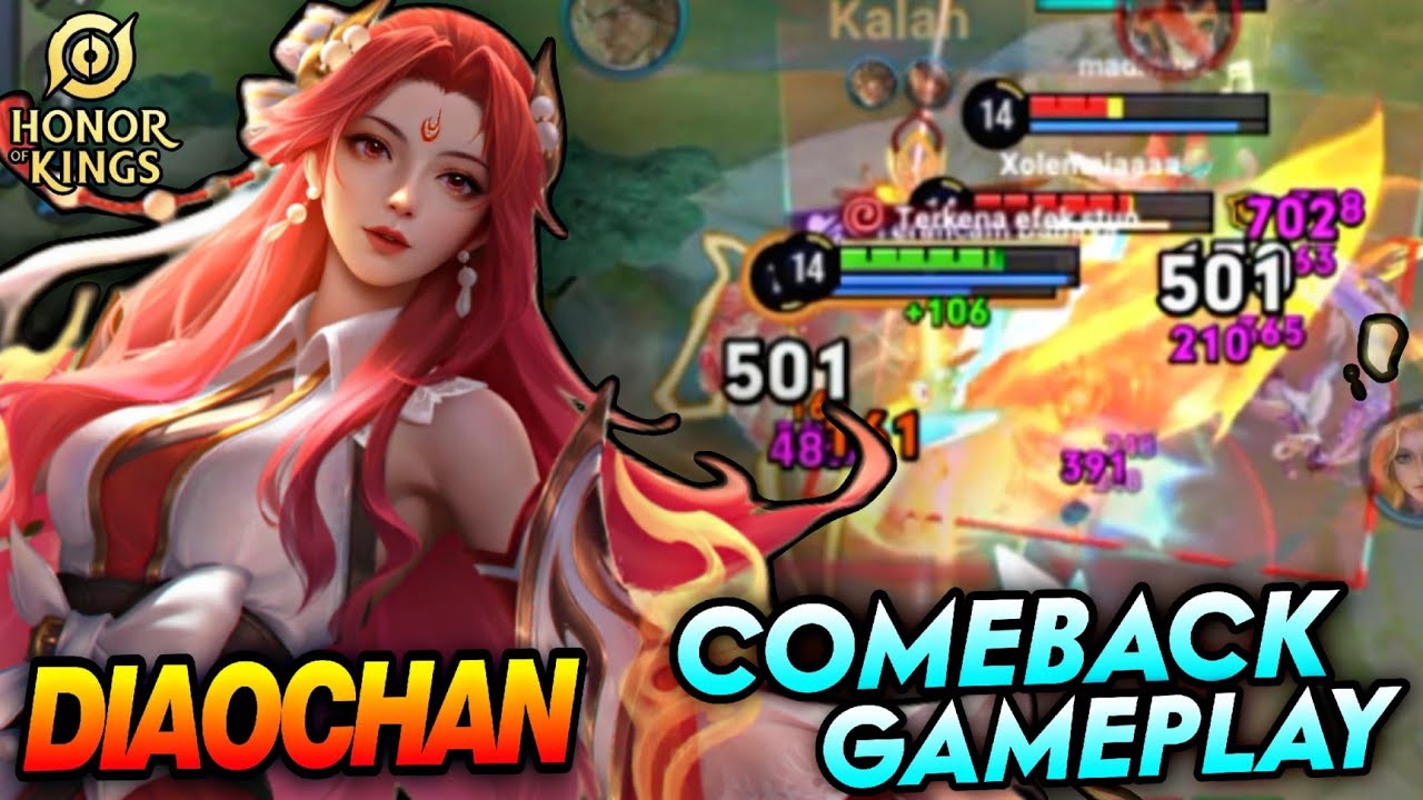 Honor of Kings Diaochan - Diao Chan Gameplay - YouTube
