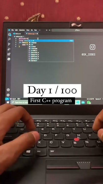 Day 1/100 - Today I learn frist c++ program. #100daysofcodingchallenge #programing #coding ...
