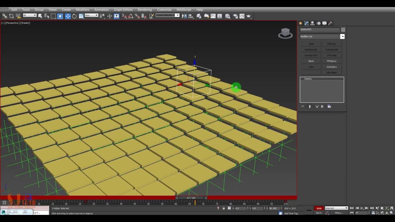 Tiles Floating Motion Graphics Tutorial in MAX - YouTube