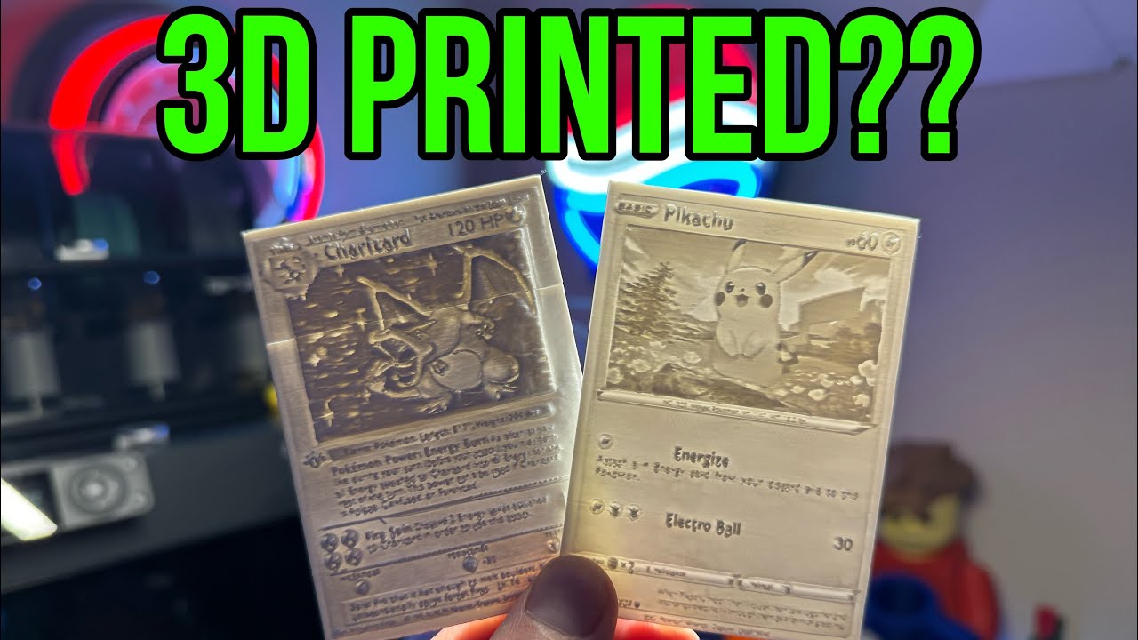How to 3d print your own pokemon cards! - YouTube