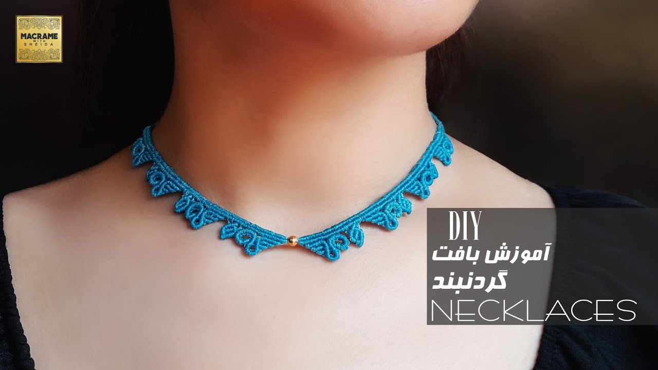 Tutorial macrame1:diy necklaces| tutorial macrame necklaces - YouTube