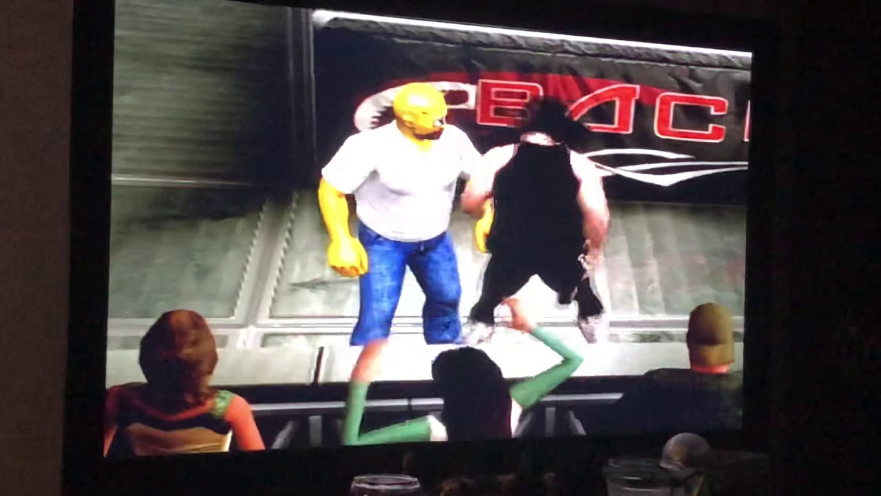 WWE SVR 2010 - Cactus Jack vs Homer Simpson - YouTube
