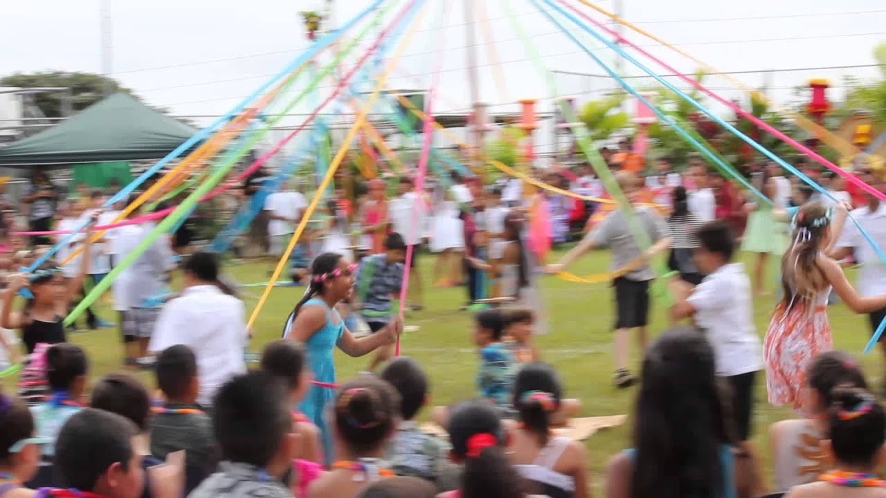 Miquela's May Day 3rd Grade May Pole Dance pt. 1 - YouTube