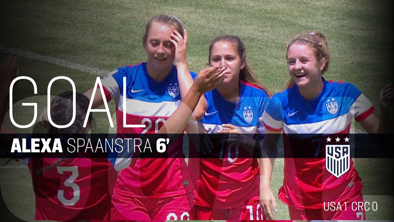 U-17 WNT vs. Costa Rica: Alexa Spaanstra Goal - March 8, 2016 - YouTube