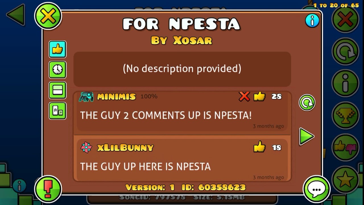 The vary best Top comment section is all of Geometry dash.. (Featuring ...