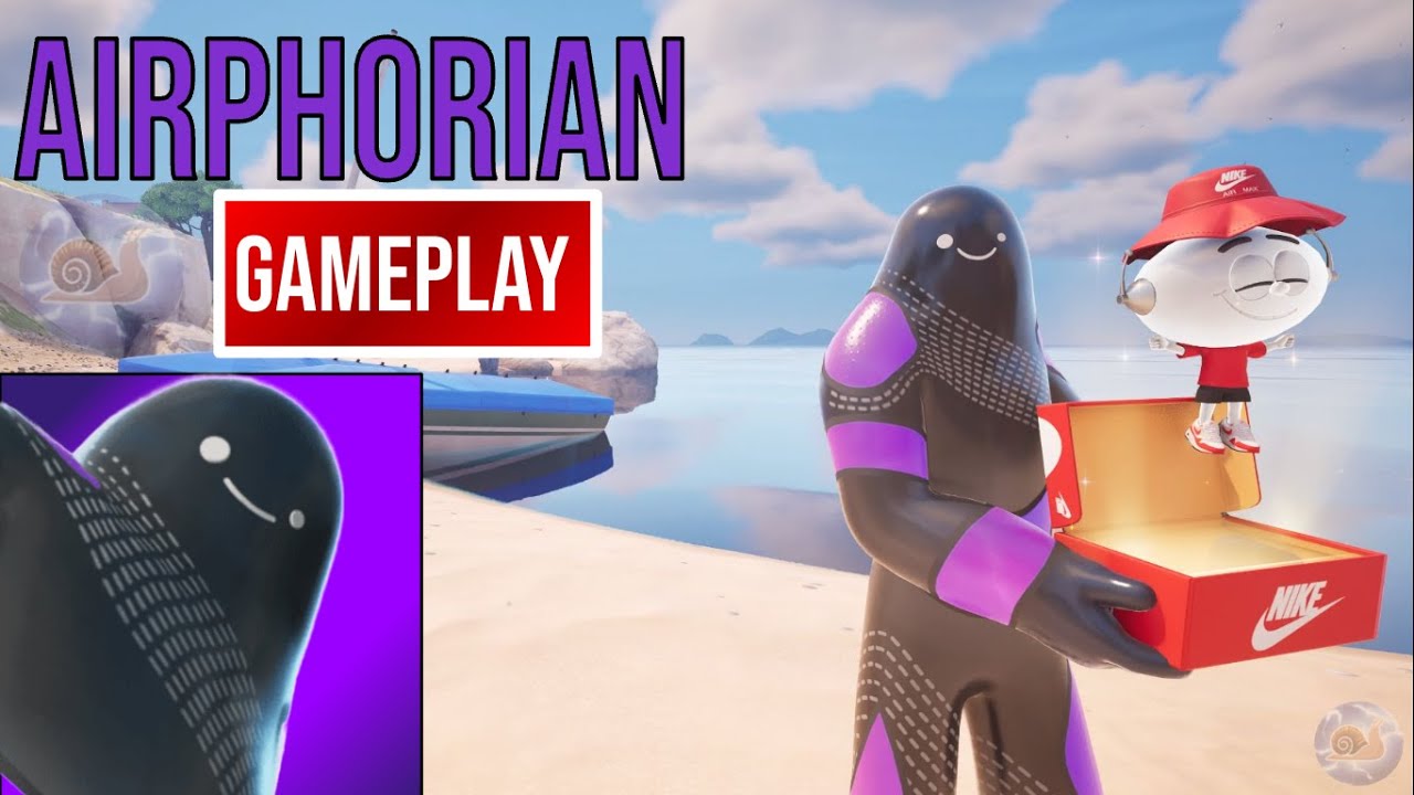 New Airphorian Skin Gameplay (Nike Airphoria) (Fortnite Battle Royale ...