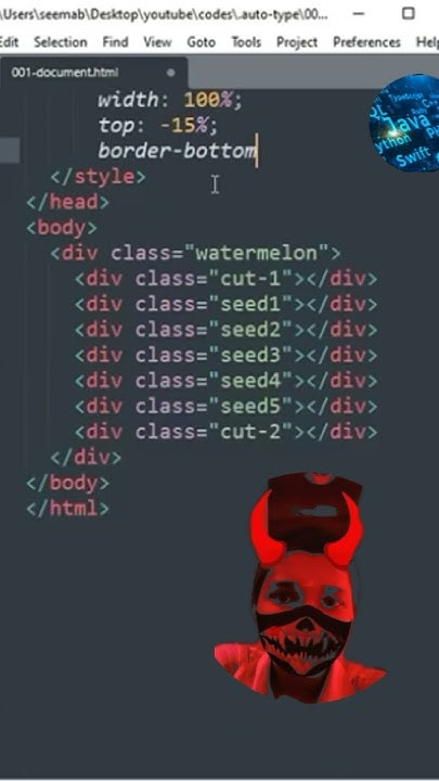Html Css Watermelon Youtube