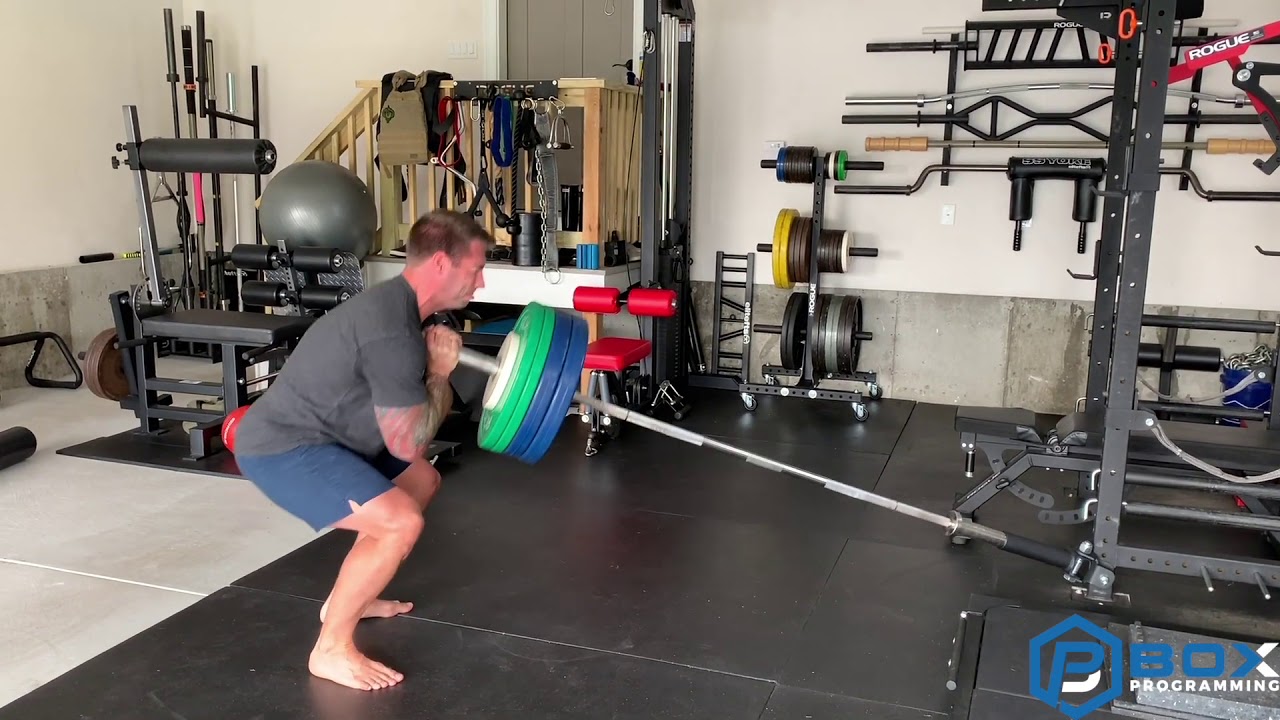 Landmine Squat - YouTube