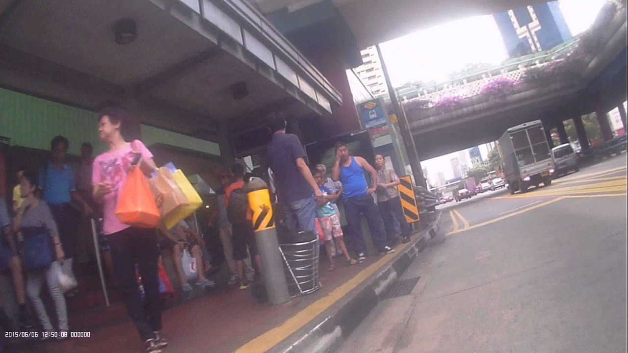 LTA officer catching drivers using bus lane - YouTube