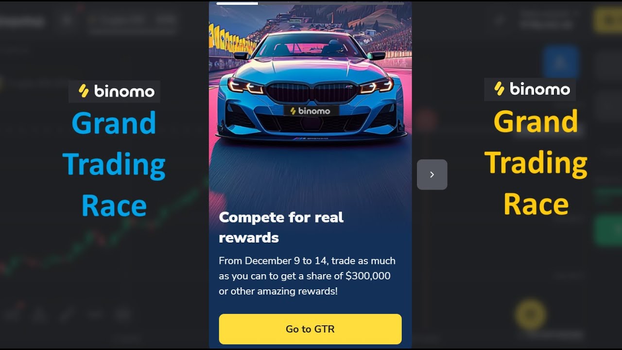 Binomo : Grand Trading Race | GTR Back on Track trading session | Win ...
