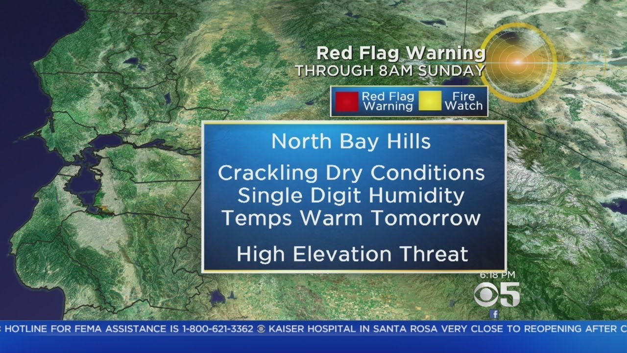 CHANCE OF RAIN: Red flag warning in effect until early Sunday; Rain in ...