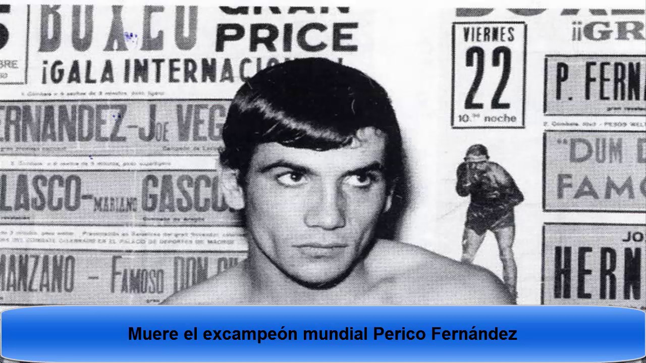 tributo al excampeon mundial de #boxeo Perico Fernandez - YouTube