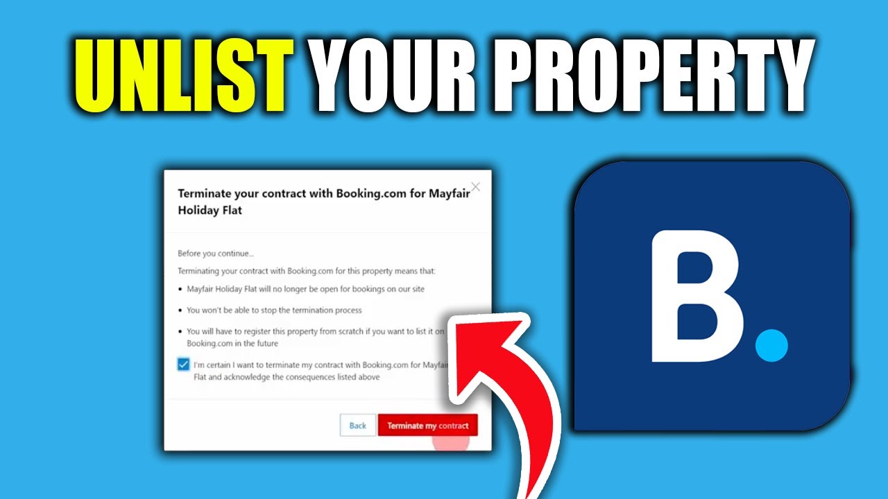 How To Unlist Property On Booking.com - Complete Guide - YouTube