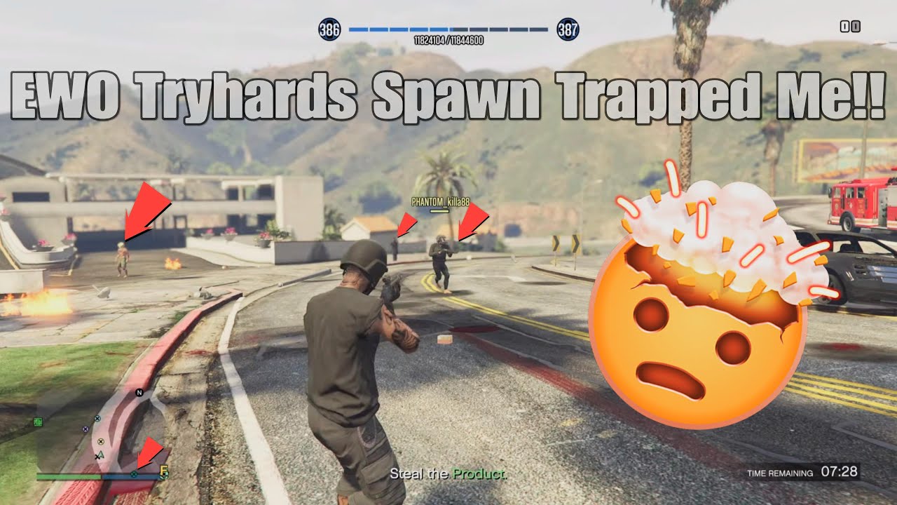 Getting SPAWN TRAPPED By KD Warriors After Update GTA 5 Online - YouTube