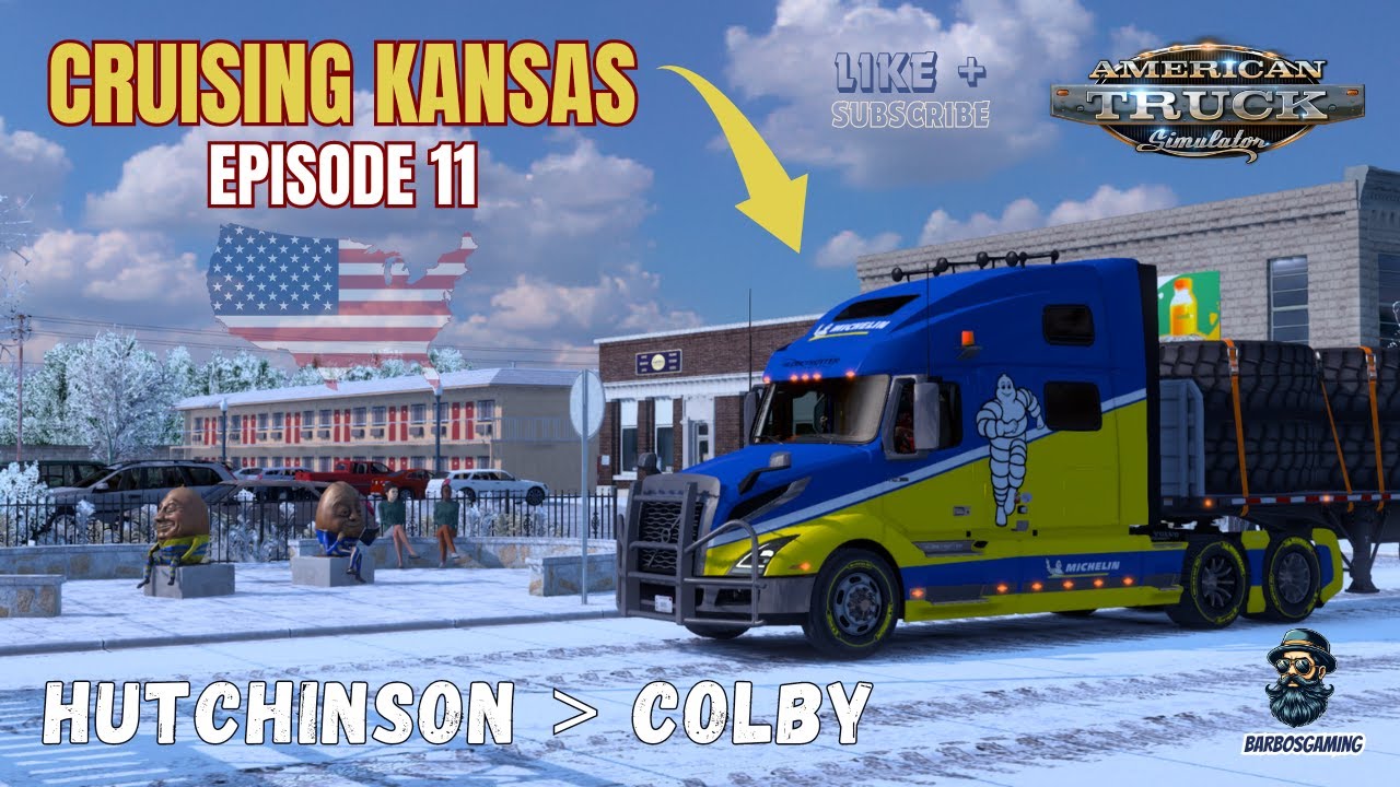 Cruising Kansas DLC in ATS 1.49 Episode 11 | American Truck Simulator ...