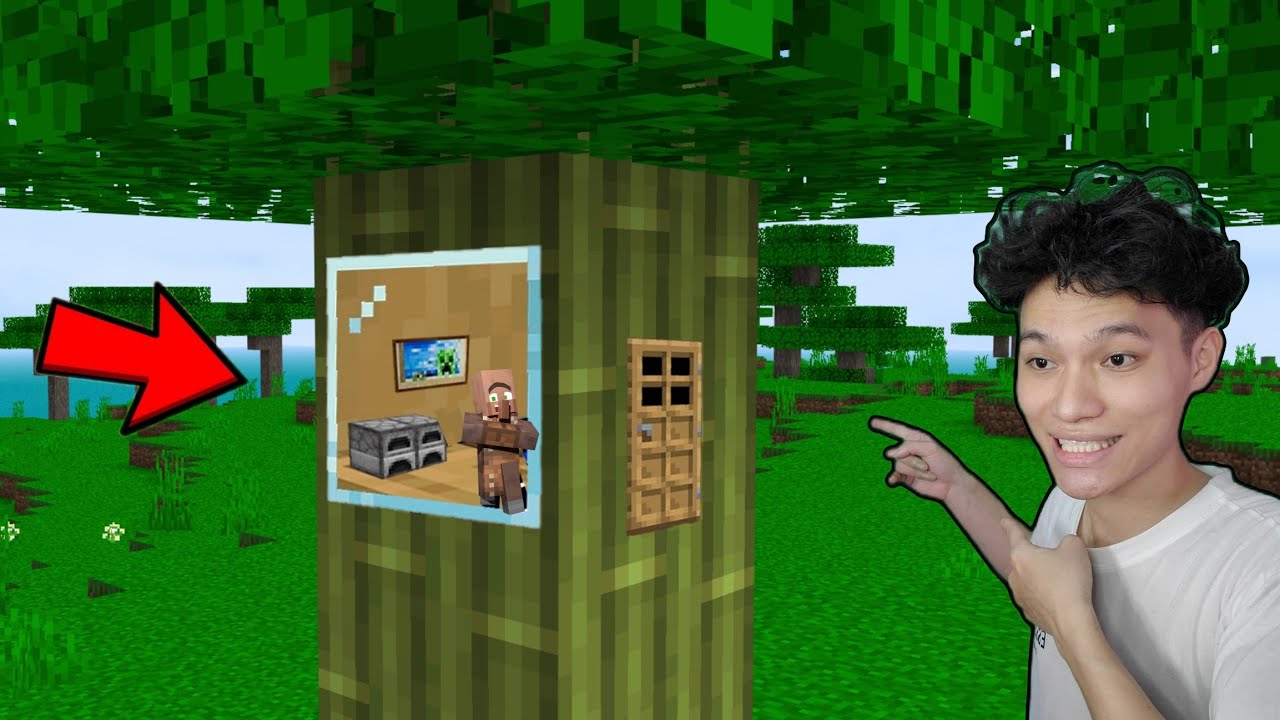 Nâng cấp bên trên nhà cây sồi thành nhà cây tre Trong Minecraft..! Nhà Chống Lại Thú Cưng ...