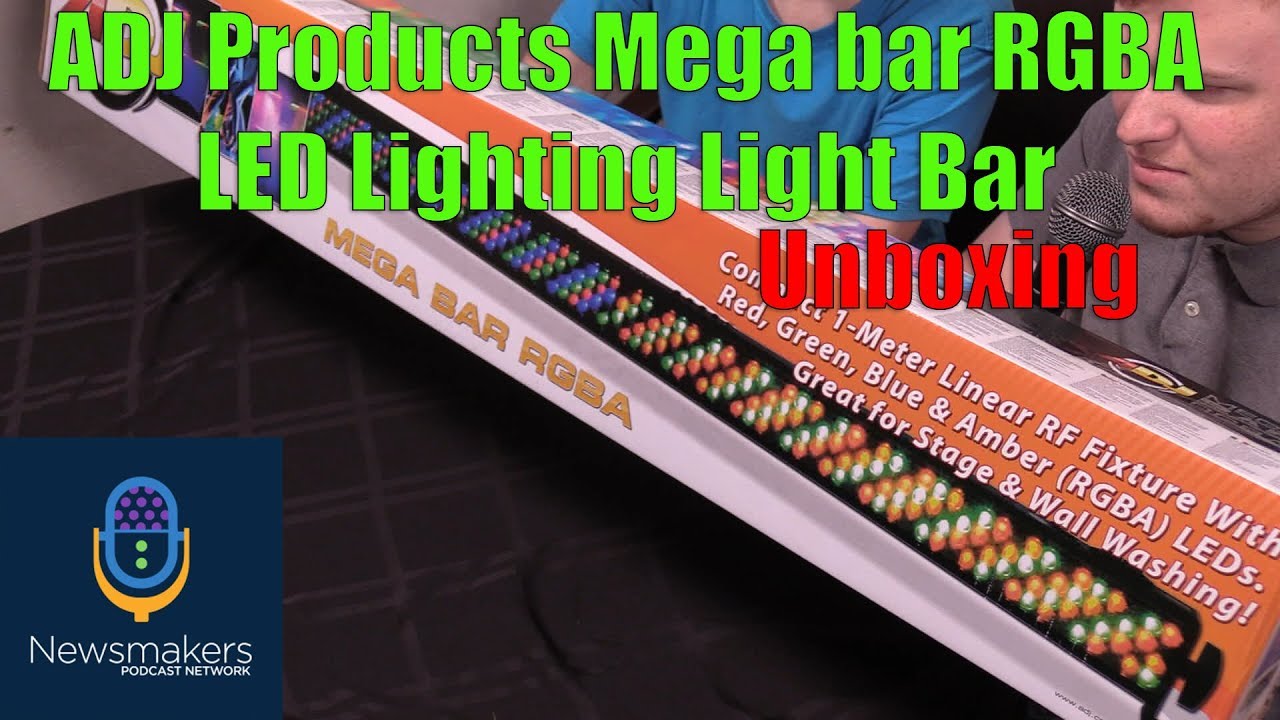 ADJ Products Mega bar RGBA LED Lighting Light Bar Unboxing - Newsmakers ...