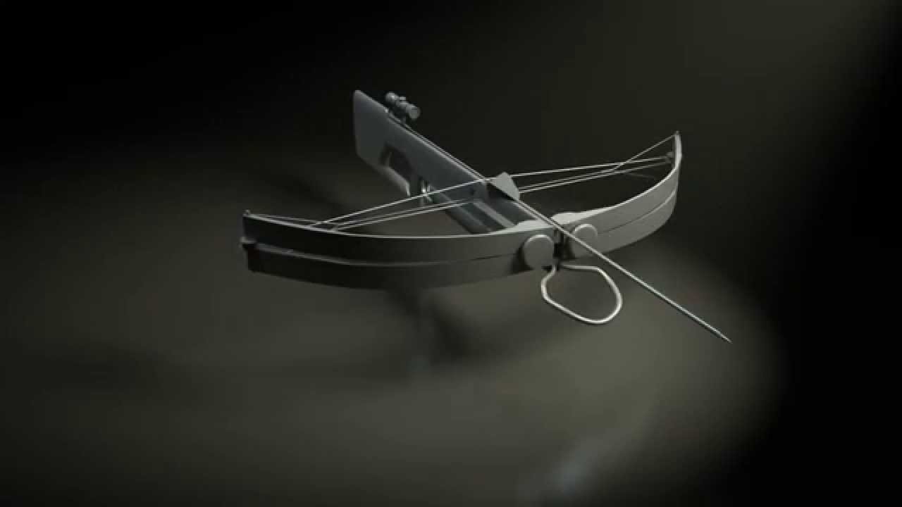 Crossbow 3D Modeling & Animation - Turntable - YouTube