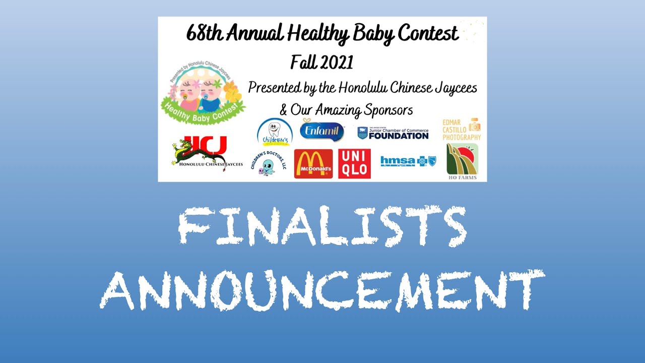 2021 Healthy Baby Contest Finalists Announcement - YouTube