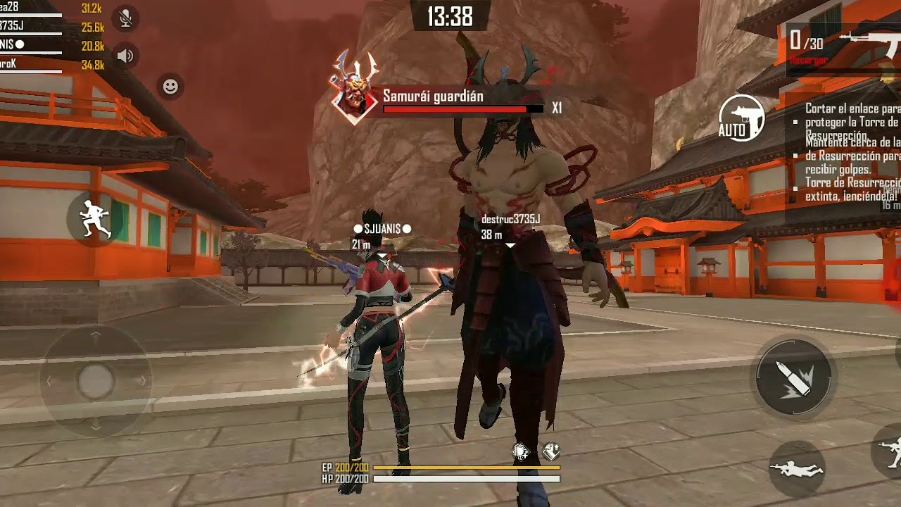 Juego de samurai de free fire - YouTube