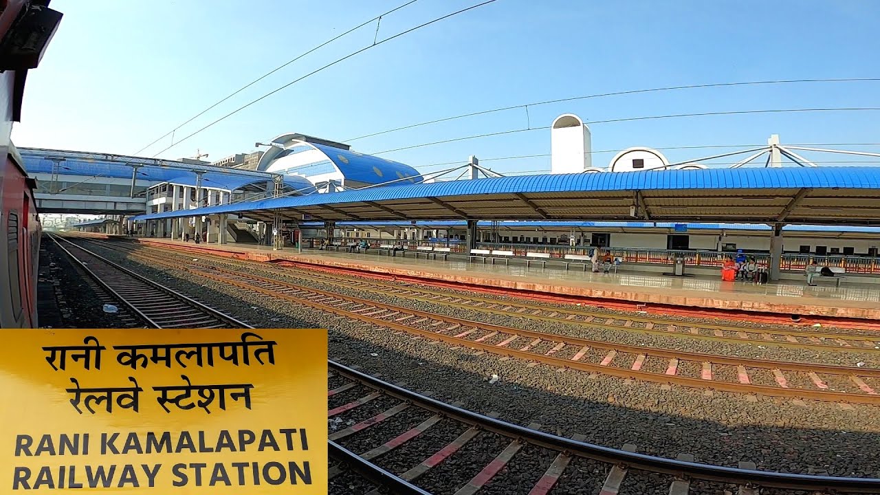 RANI KAMALAPATI Departure | Bhopal - Itarsi Rail Section | Track ...
