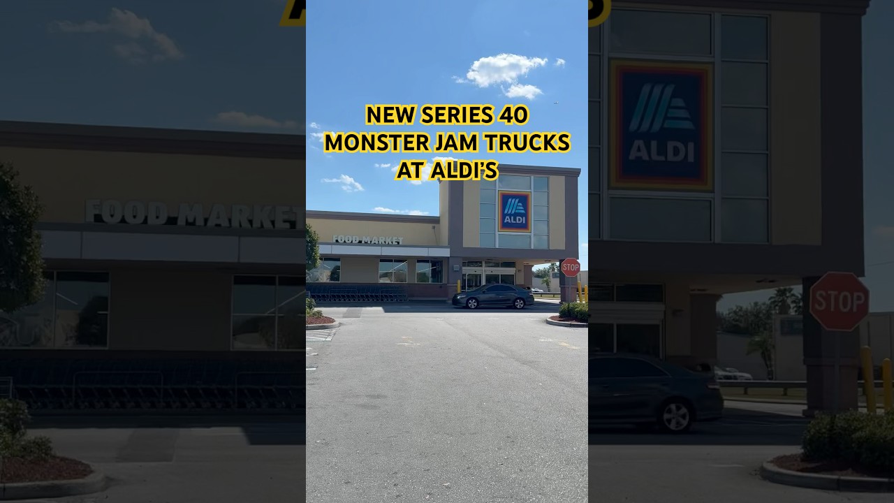 NEW SERIES 40 Monster Jam Trucks at Aldi’s! #megalodon #monsterjam # ...