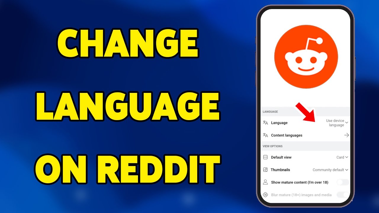 How To Change Language On Reddit 2025 | Switch Reddit App To Your ...