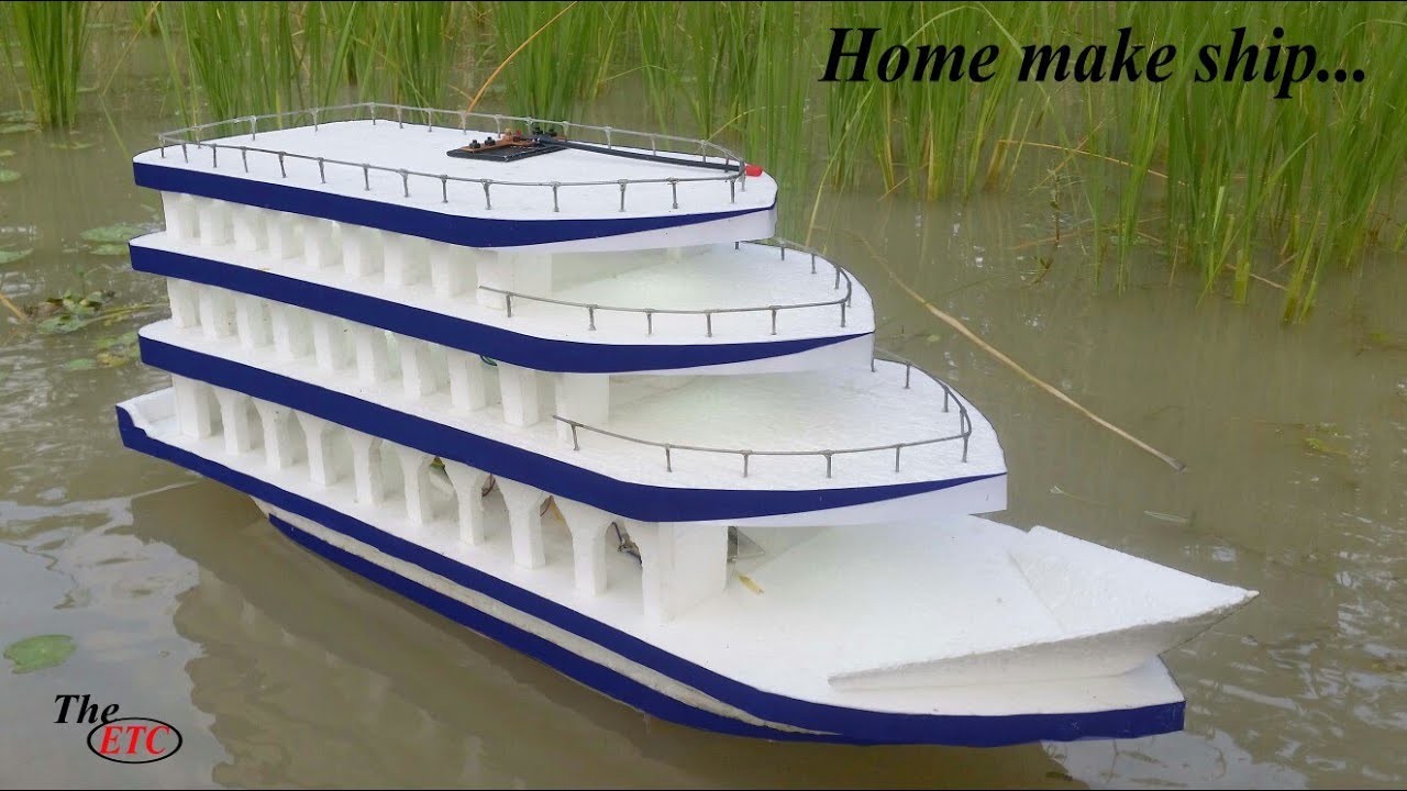 Amazing speed ship. Home make ship. How to make a ship with painting ...