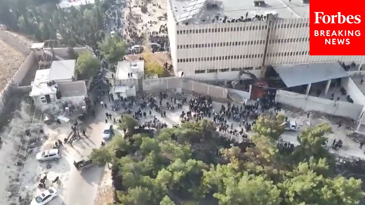 Aerial Footage Shows Family Members Searching For Their Loved Ones In ...