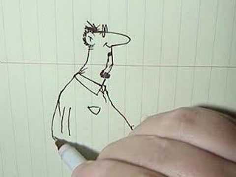 Drawing a Computer Programmer - YouTube