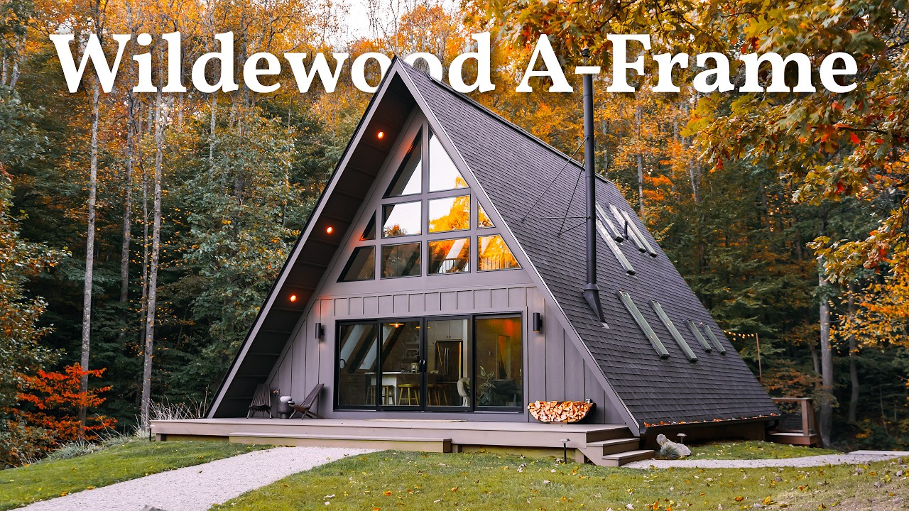 Relaxing Tour of This 4 Bedroom A-Frame // Wildewood A-Frame - YouTube