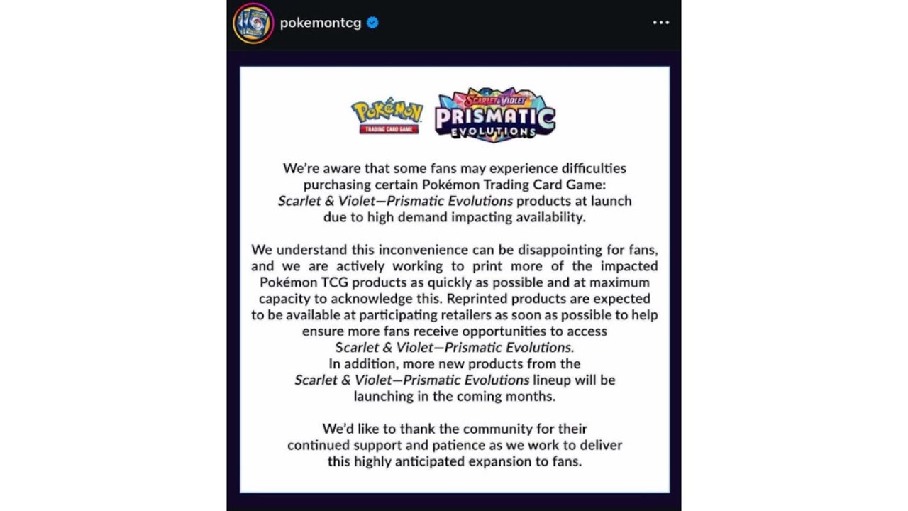 Prismatic Evolutions REPRINT CONFIRMED! What Does This Mean? - YouTube