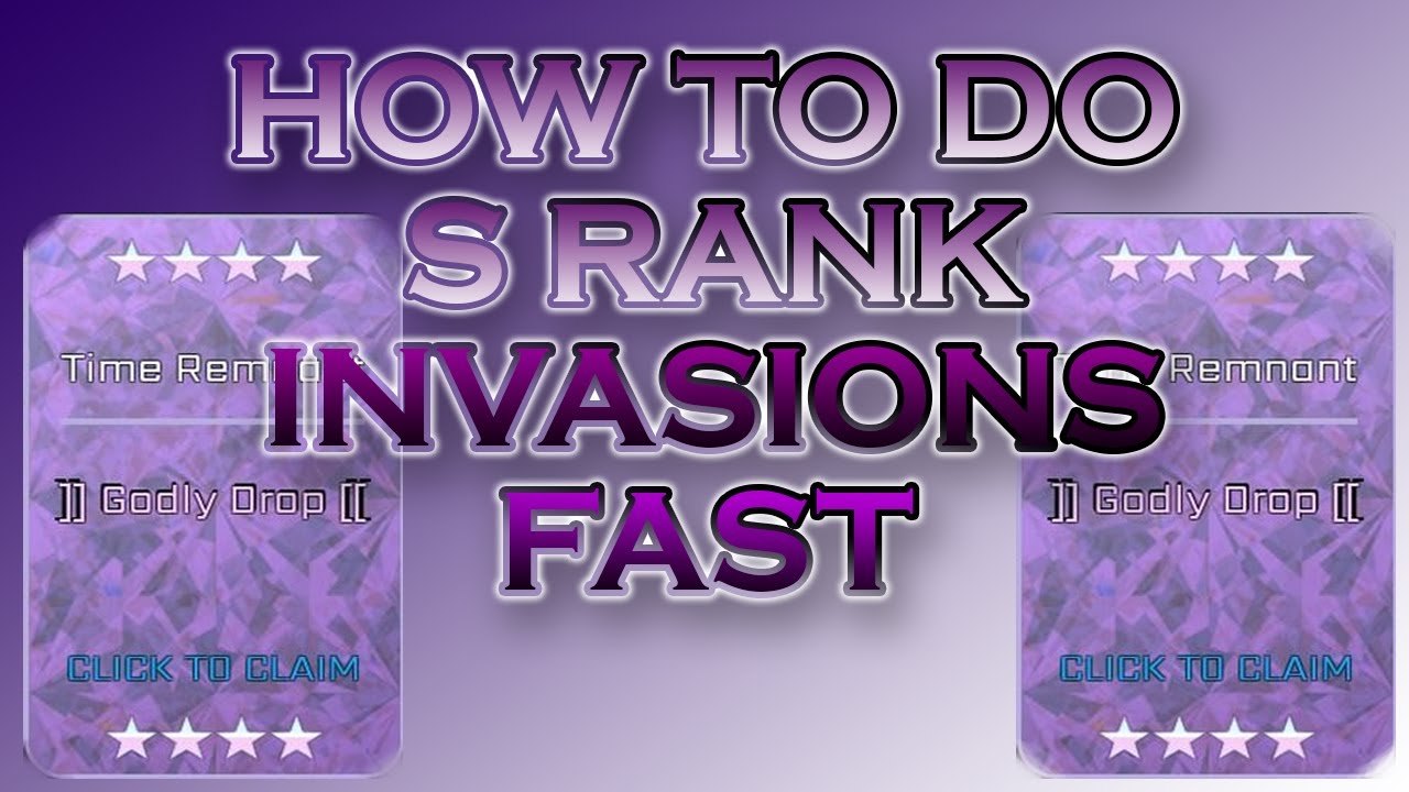 Peroxide | How to do S Rank invasions FAST (BEST METHOD) - YouTube