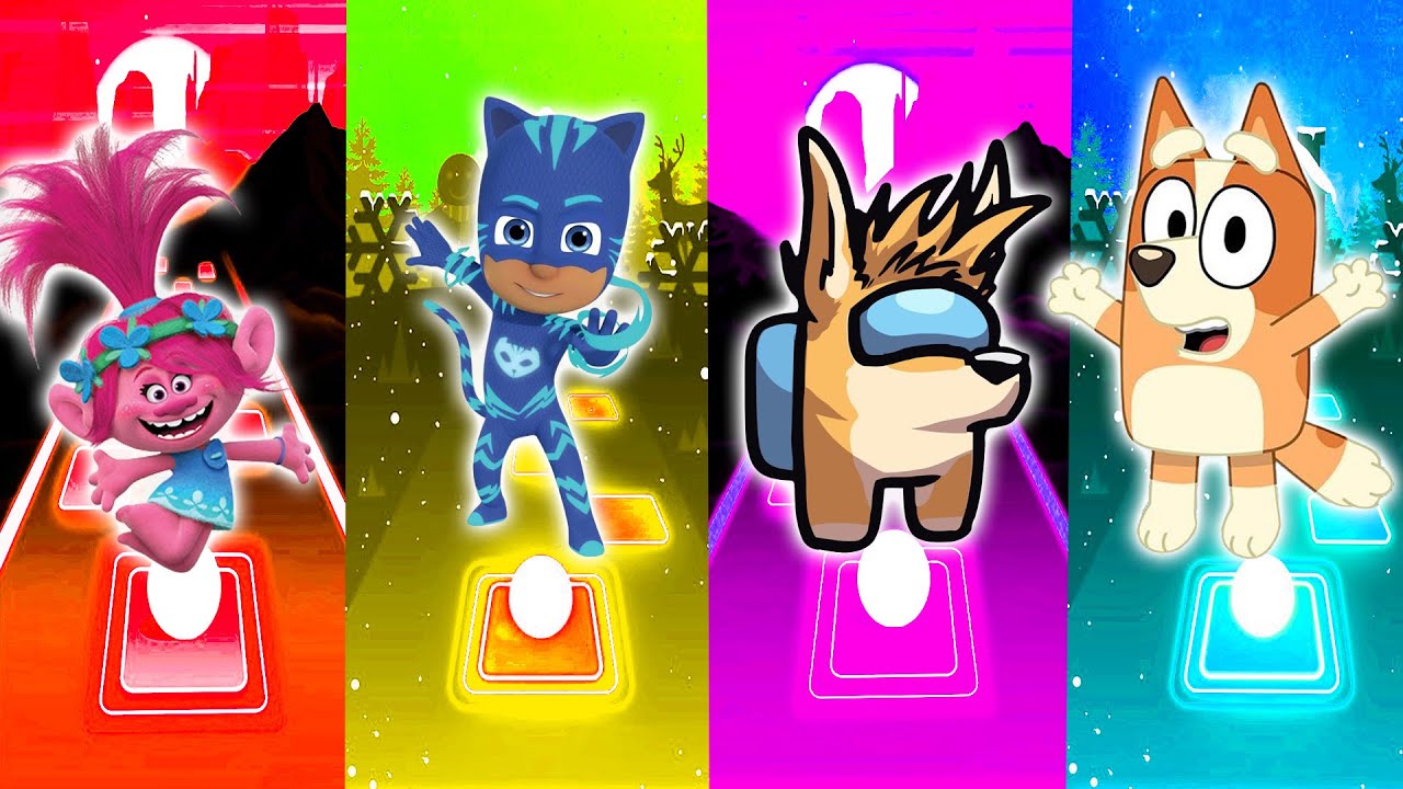 TROLLS VS PJ MASKS VS AMONG US VS BINGO. - YouTube
