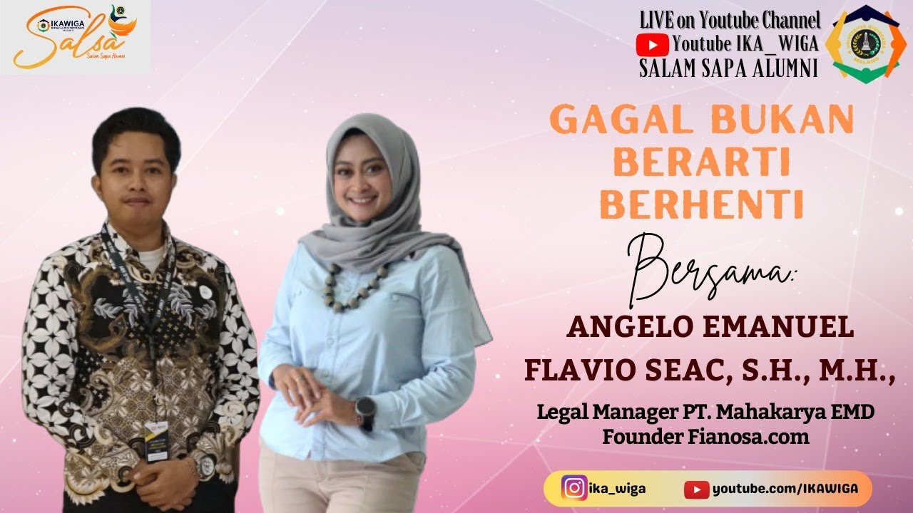 Gagal Bukan Berarti Berhenti │ Salsa - Angelo Emanuel Flavio Seac - YouTube