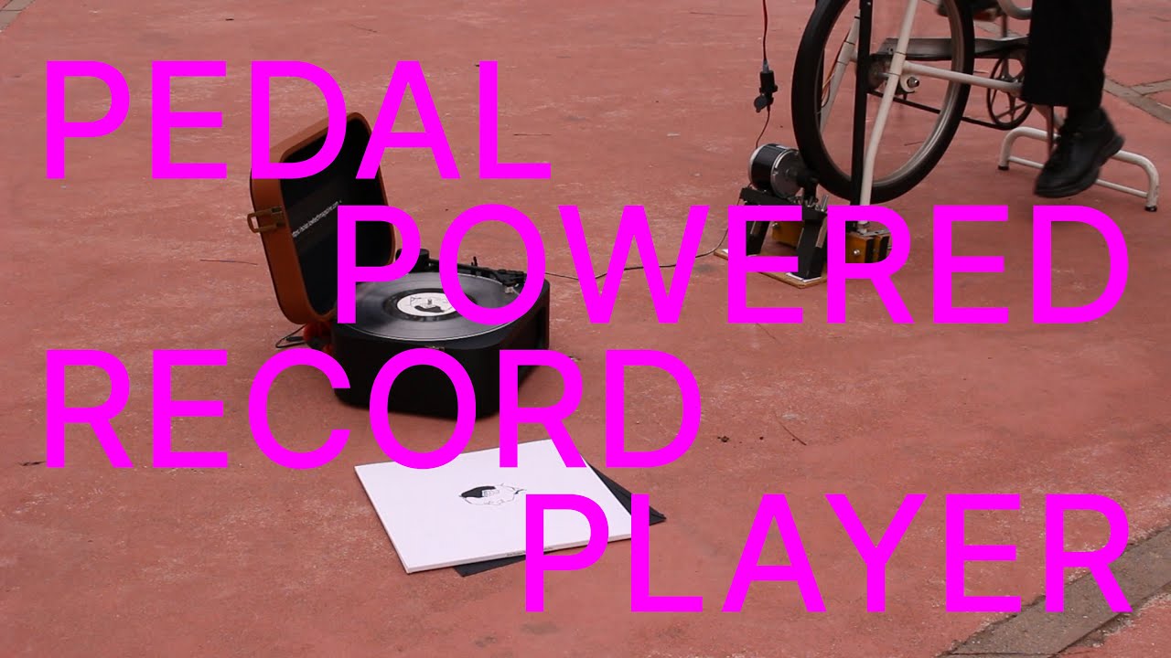 Human Powered Record Player - YouTube