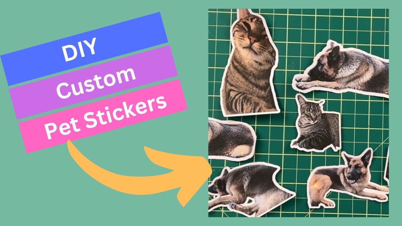 DIY Pet Stickers - Custom Pet Sticker - Quick Stickers with Cricut ...