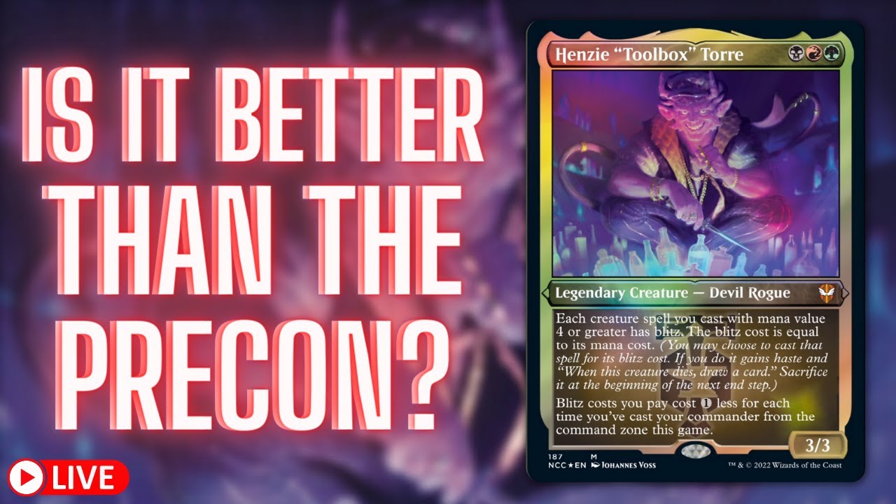 Henzie "Toolbox" Torre | Relaxed Deck Building | MTG Commander EDH ...