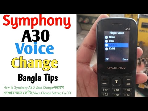 How To Symphony A30 Voice Change/ভয়েস চেঞ্জার অফ সেটিং/(Uzzol ...