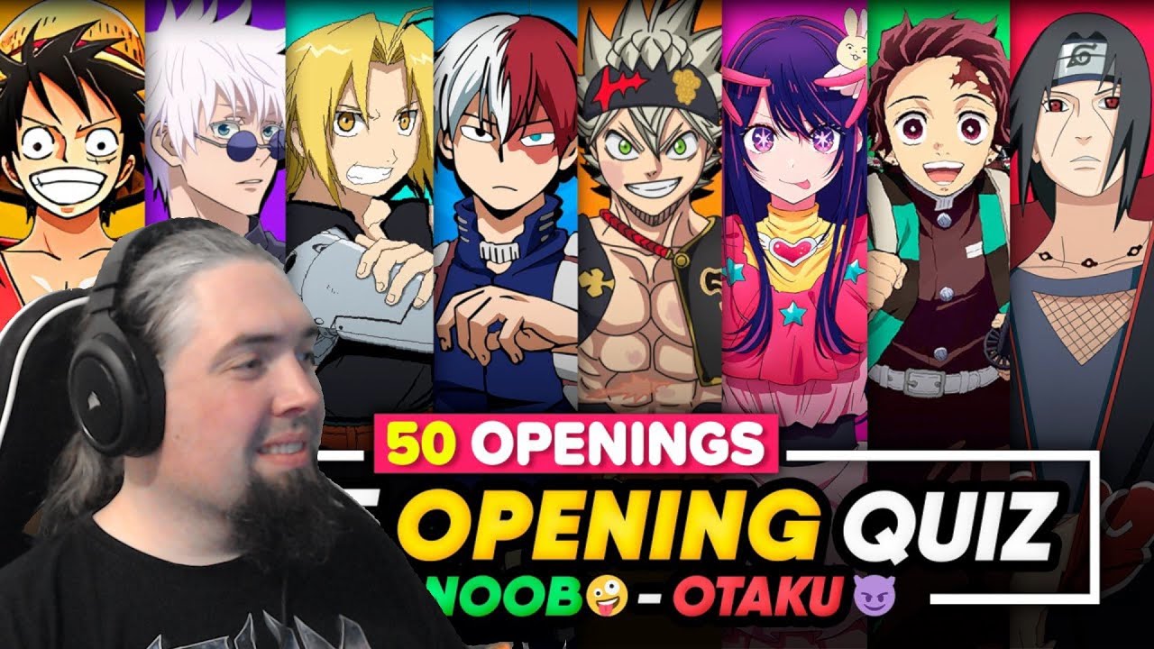 Multiple Choice Anime Opening Quiz - YouTube