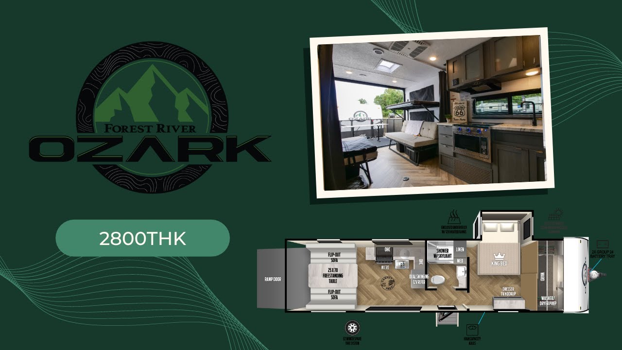 Tour the ALL-NEW 2023 Ozark 2800THX Travel Trailer by Forest River ...