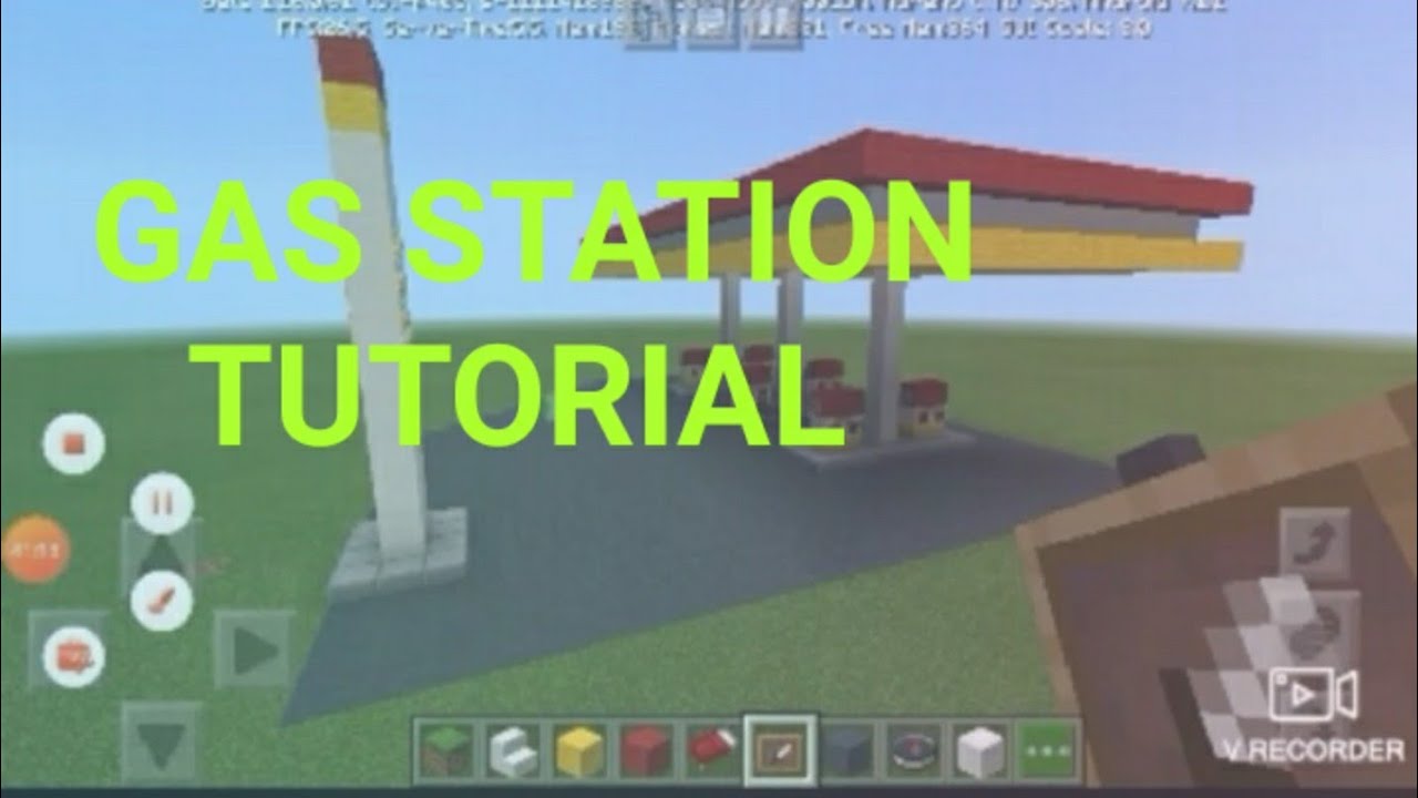 Minecraft pe gas station tutorial - YouTube