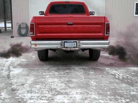 DNR Customs Dual exhaust.. 1st Gen Cummins - YouTube
