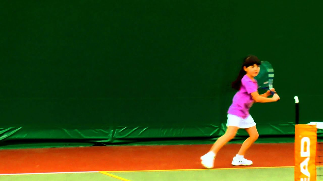 kids forehand slow motion , удар справа в замедленной сьемке - YouTube