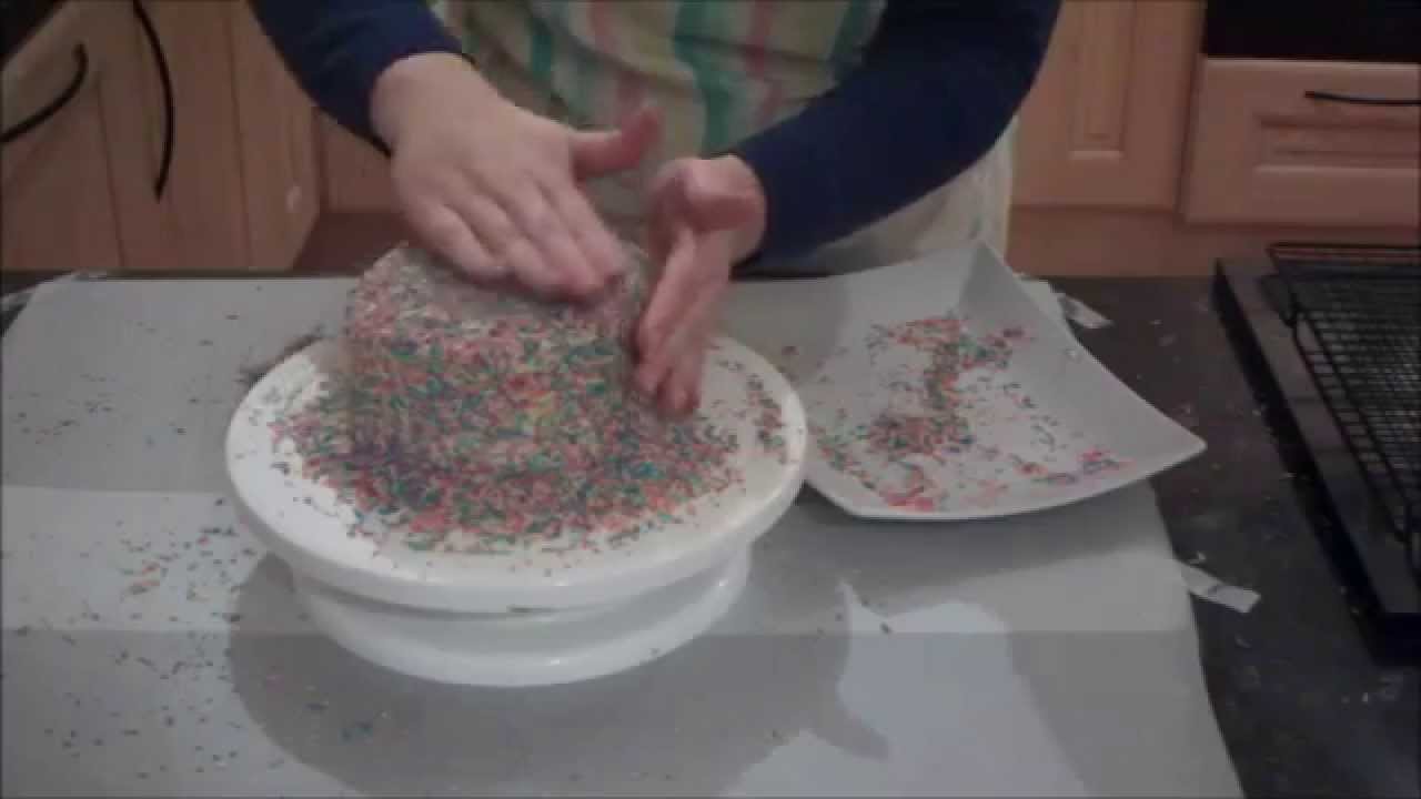 Rainbow Sprinkle Cake Tutorial - YouTube